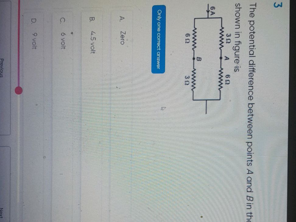 The potential difference between points A | StudyX