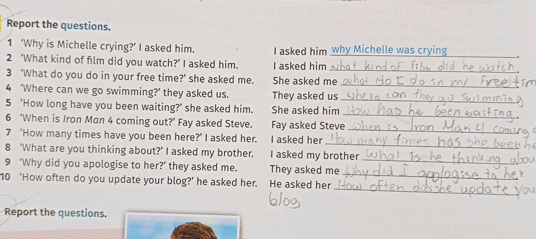 1 'Why is Michelle crying?' I asked him. I | StudyX