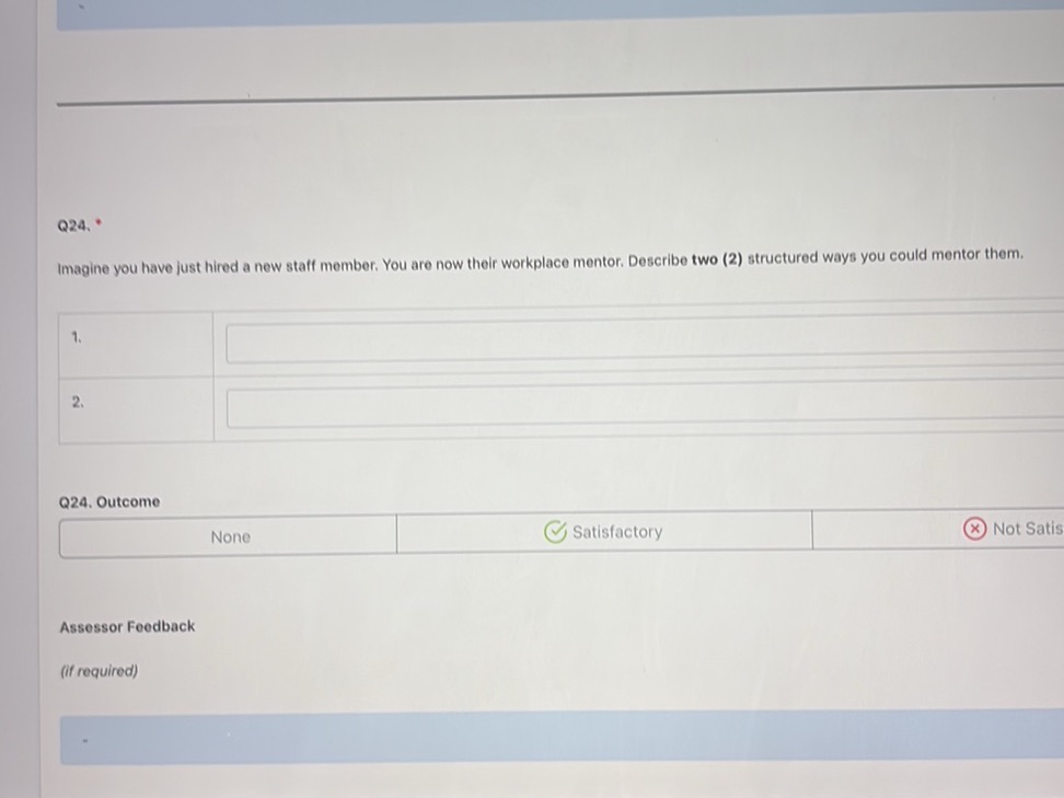 Q24. Imagine you have just hired a new staff | StudyX