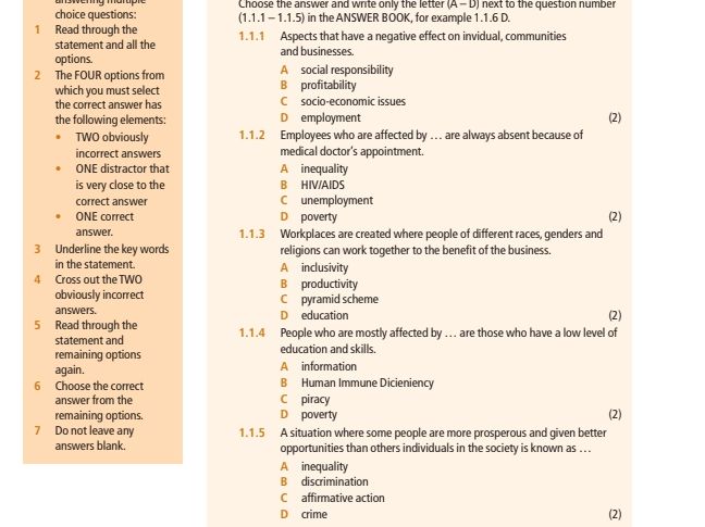 Choose the answer and write only the letter | StudyX