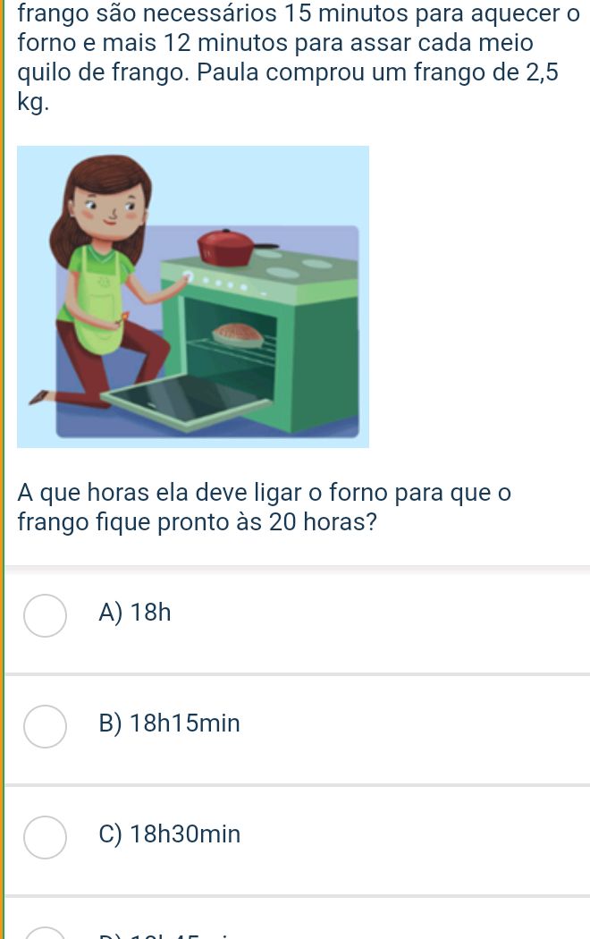 frango são necessários 15 minutos para | StudyX
