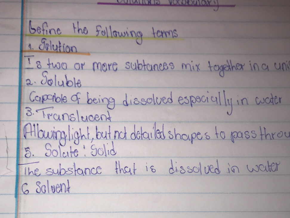 Define the following terms 1. Solution Is | StudyX
