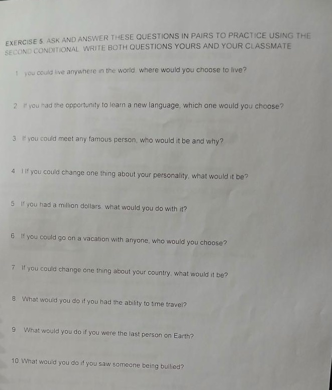 1. you could live anywhere in the world | StudyX