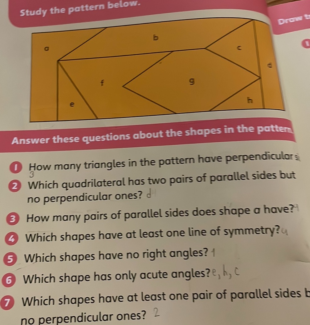 1. How many triangles in the pattern have | StudyX