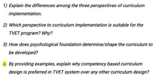 1) Explain the differences among the three | StudyX
