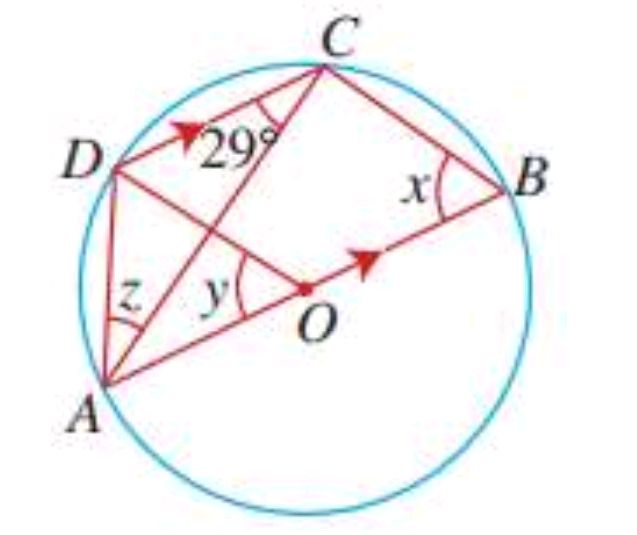 Find the value of angle x. Given: Angle DCO | StudyX