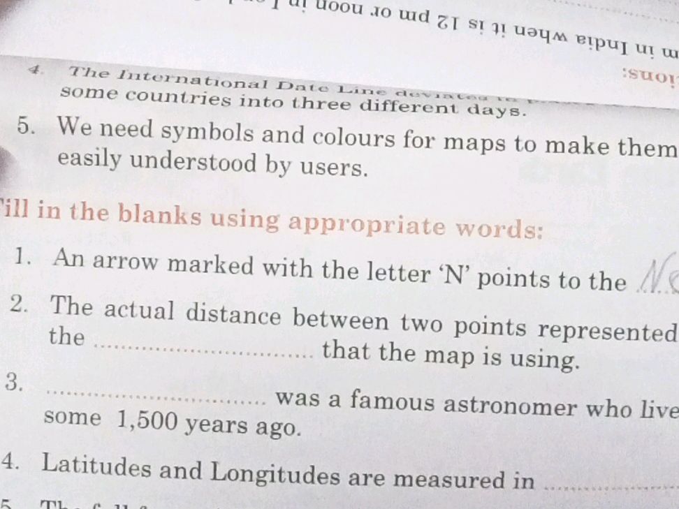 Fill in the blanks using appropriate words: | StudyX