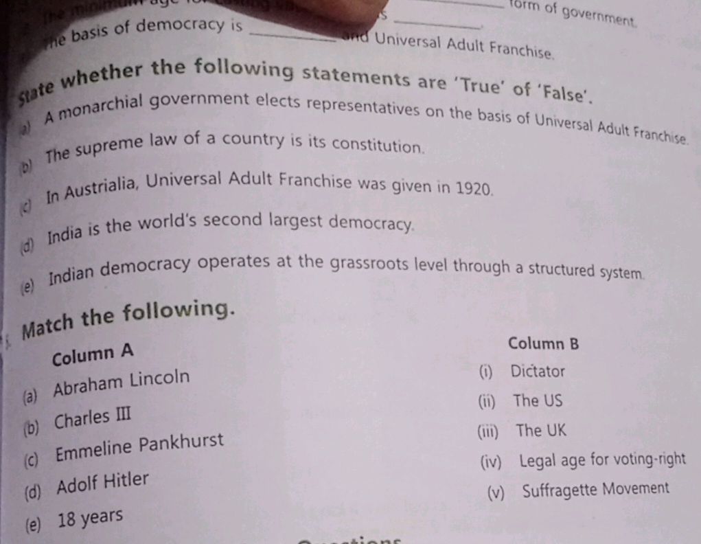 State whether the following statements are | StudyX