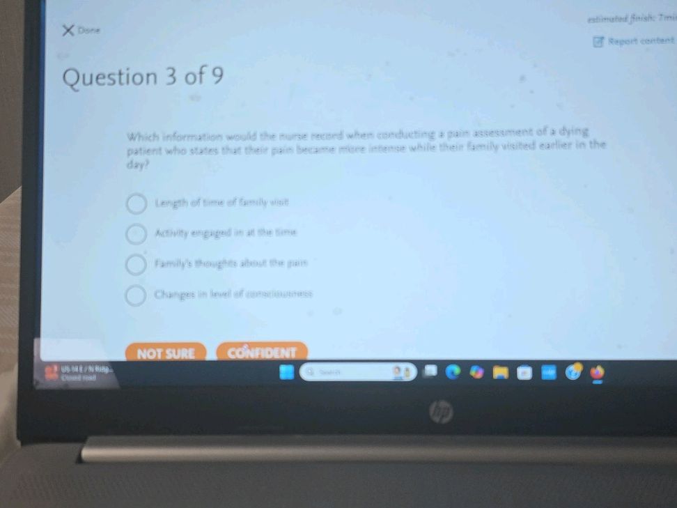Question 3 of 9 Which information would the | StudyX