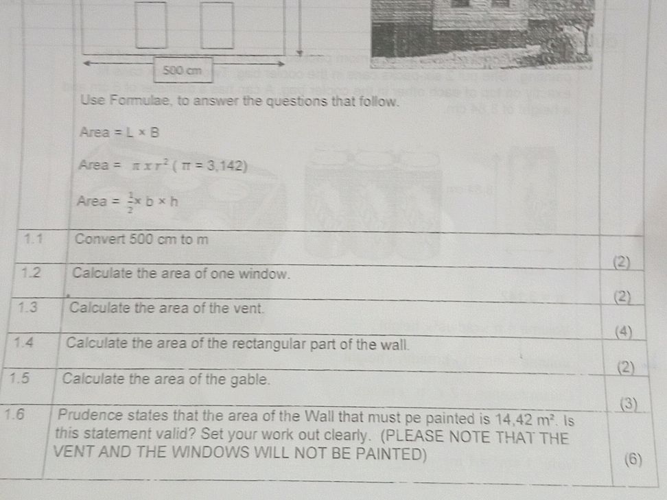Use Formulae, to answer the questions that | StudyX