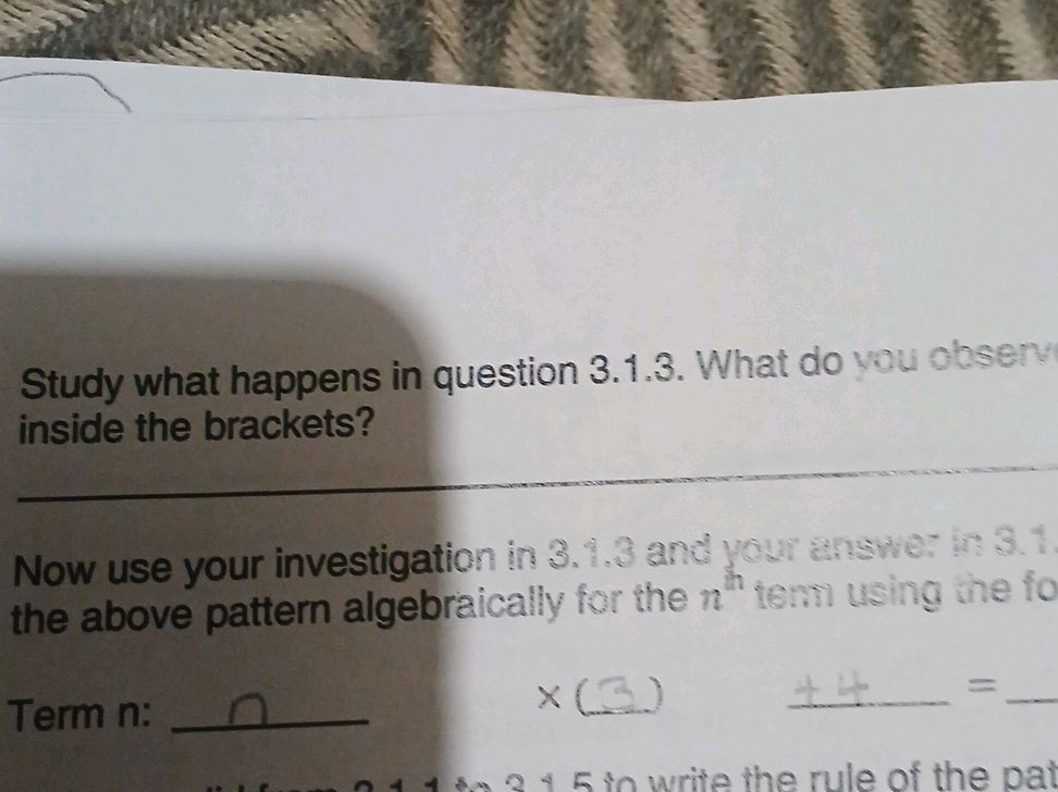 Study what happens in question 3.1.3. What | StudyX