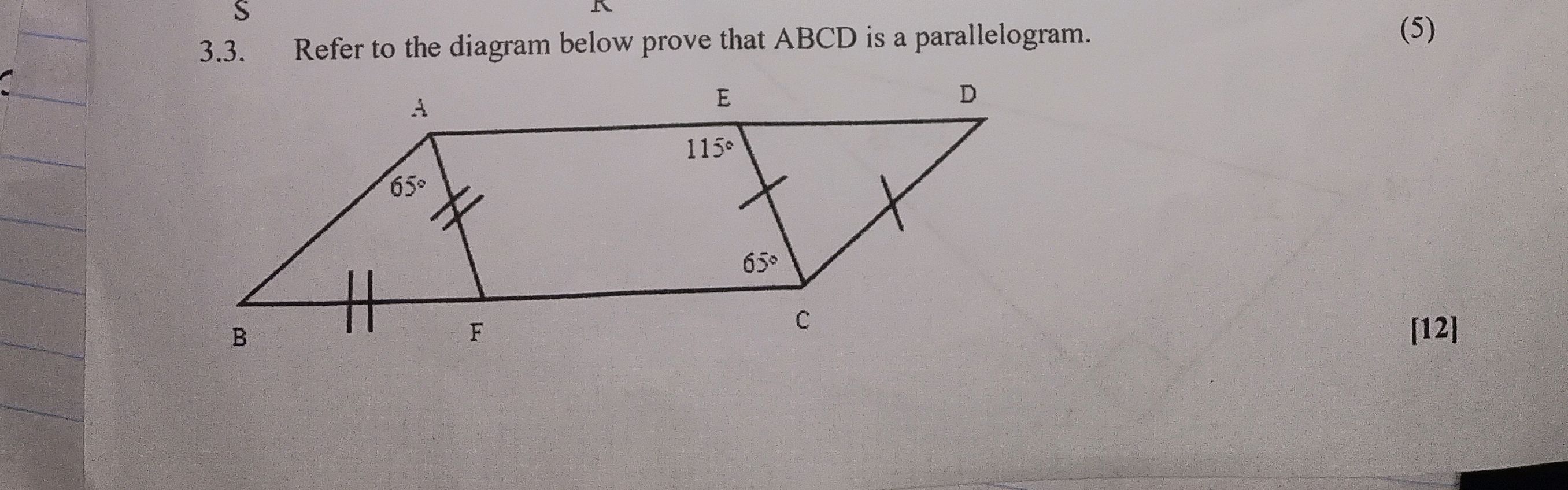 3.3. Refer to the diagram below prove that | StudyX