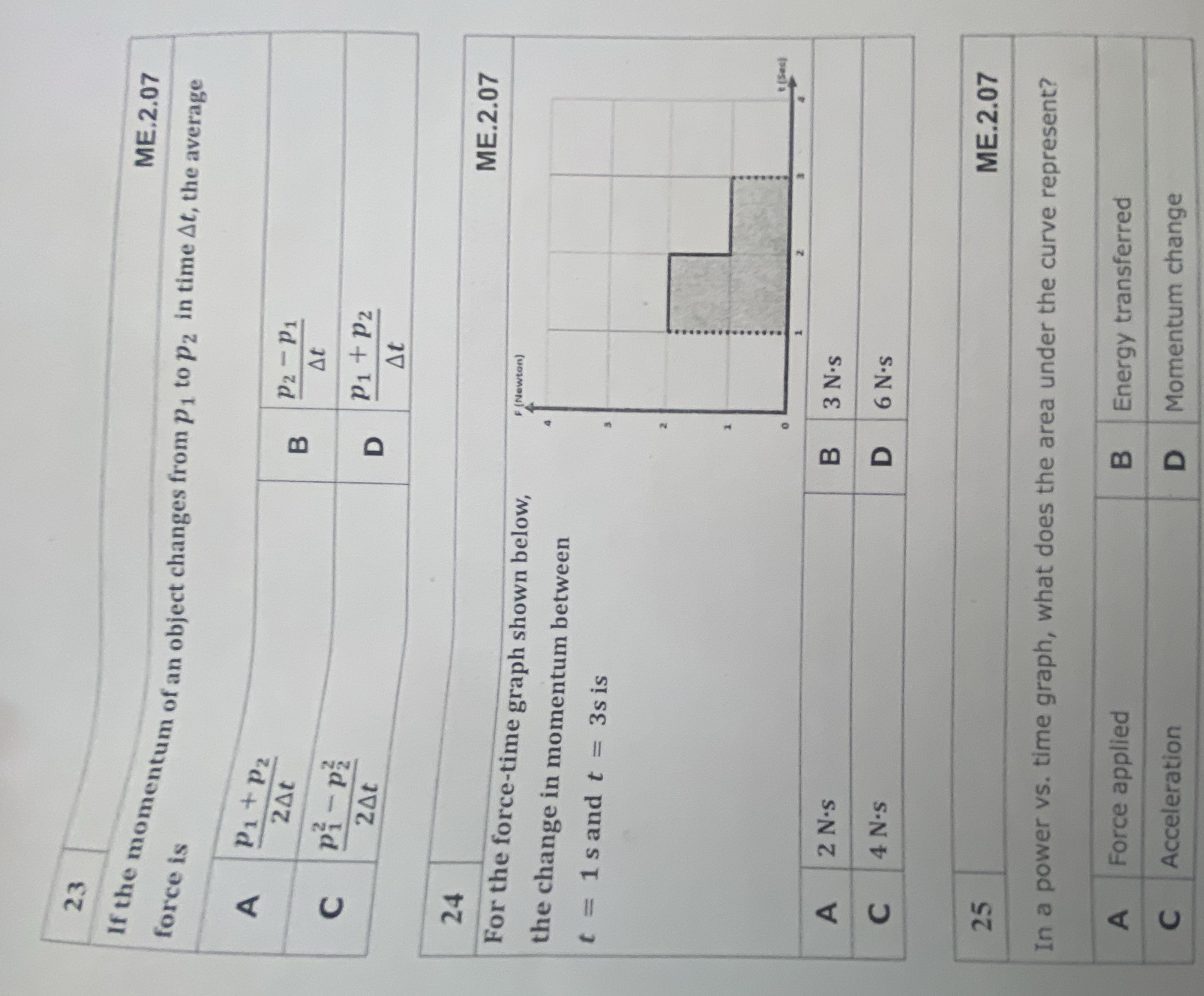 23. If the momentum of an object changes | StudyX