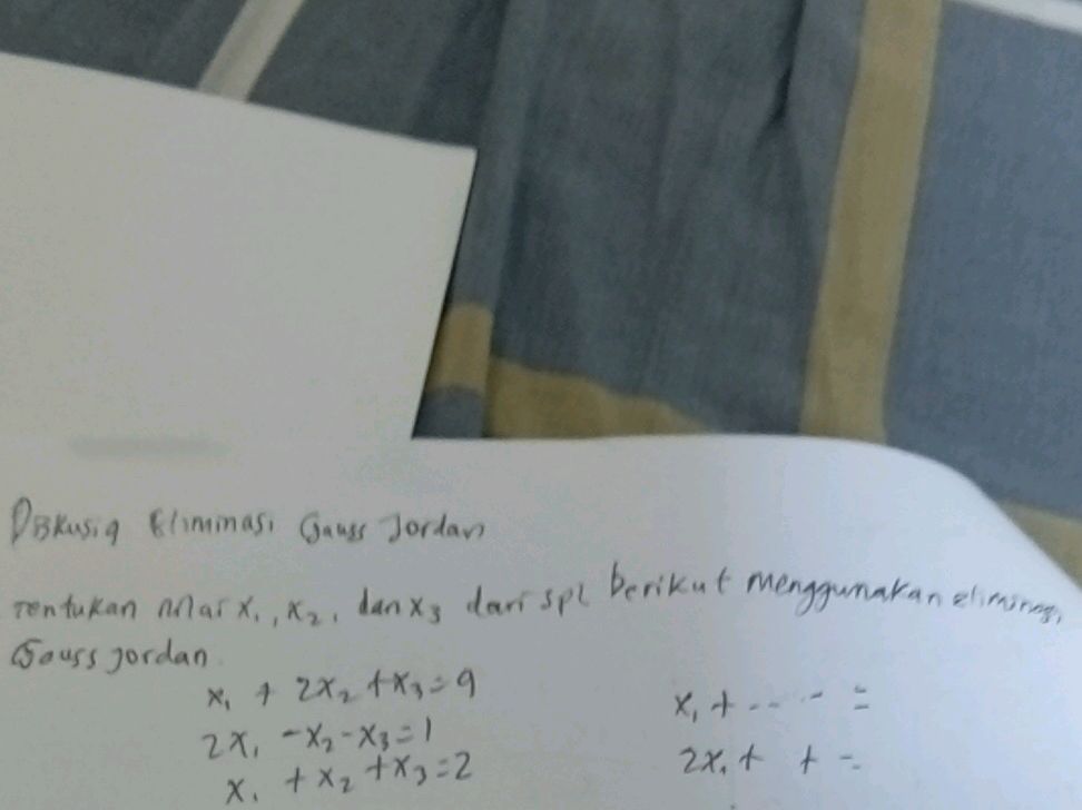 Tentukan nilai $X_1, X_2, dan X_3$ dari spl | StudyX