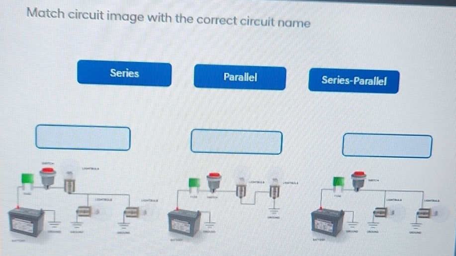 Match circuit image with the correct circuit | StudyX