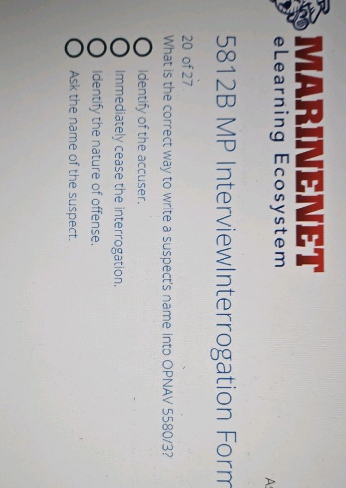 What is the correct way to write a suspect's | StudyX