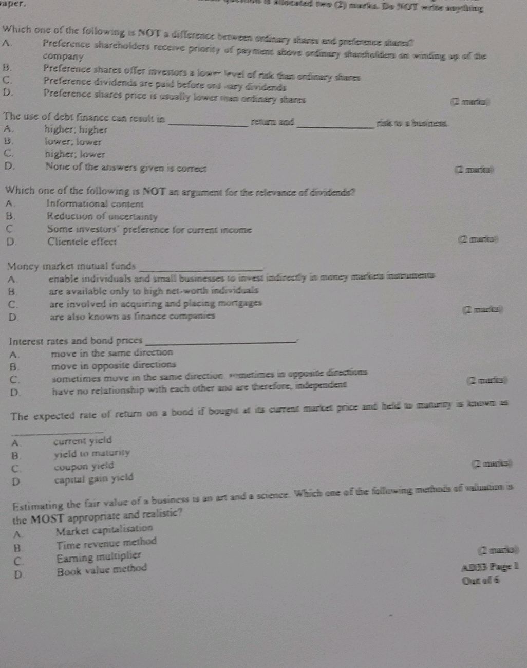 Which one of the following is NOT a | StudyX