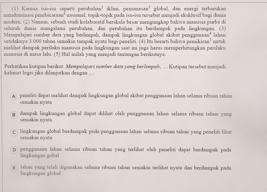 Perhatikan kutipan berikut. Mempelajari | StudyX