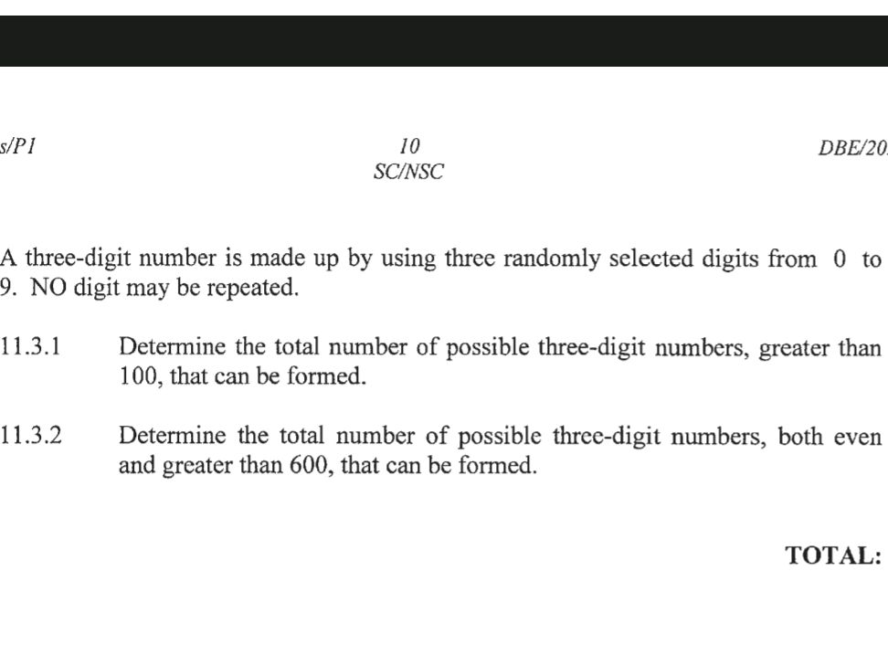 A three-digit number is made up by using | StudyX
