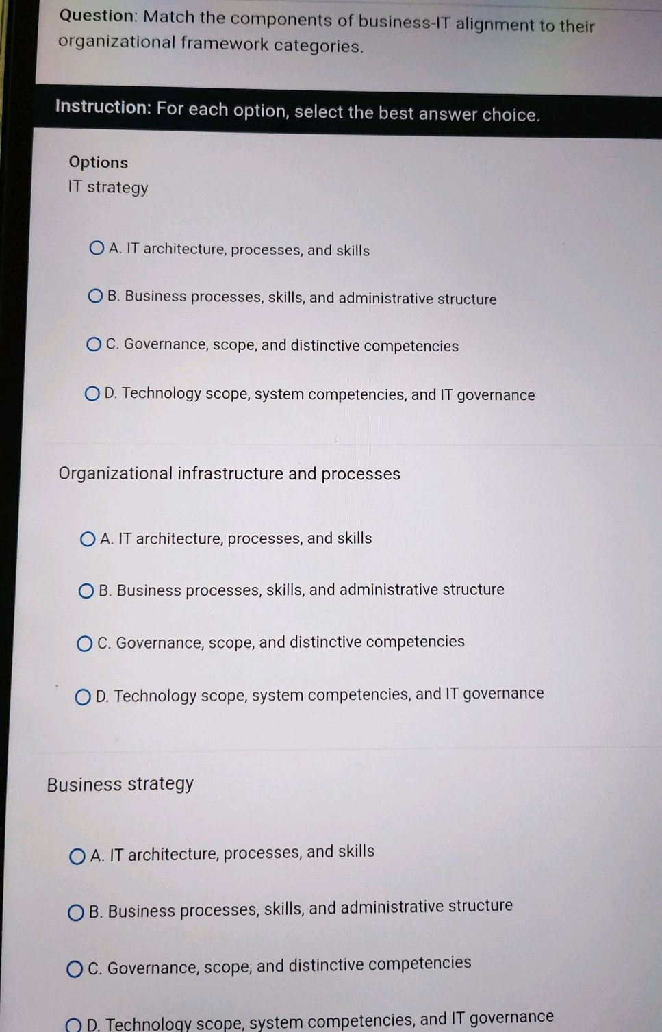 Question: Match the components of | StudyX