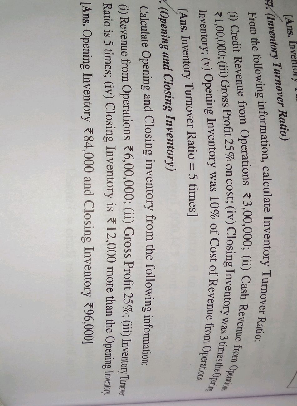 From the following information, calculate | StudyX