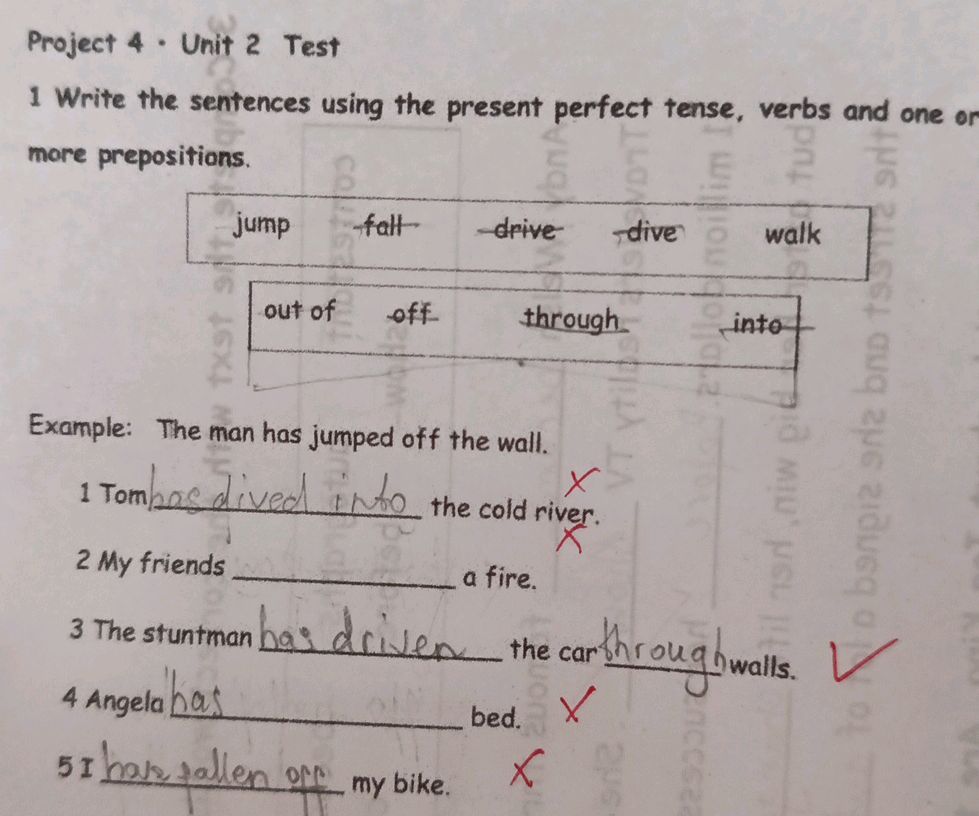 1 Write the sentences using the present | StudyX