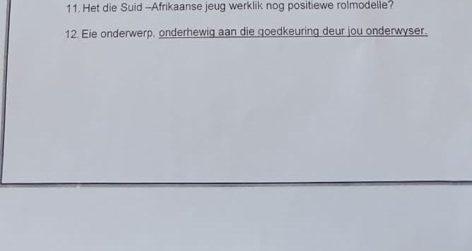 11. Het die Suid-Afrikaanse jeug werklik nog | StudyX
