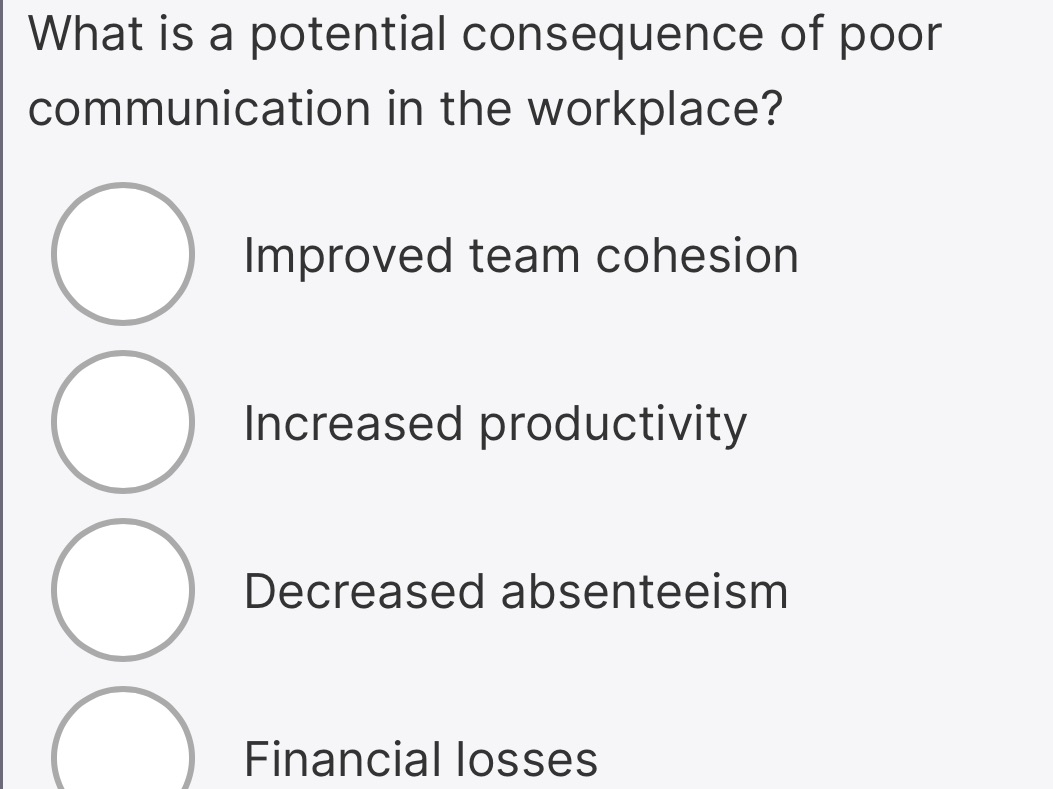 What is a potential consequence of poor | StudyX