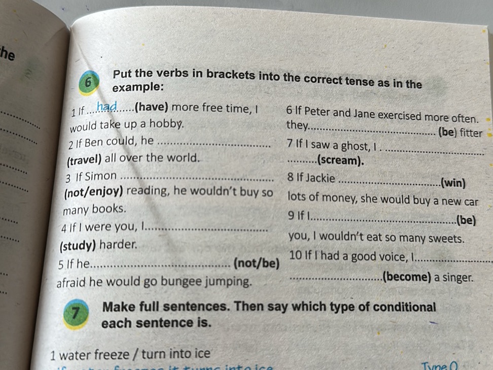 Put the verbs in brackets into the correct | StudyX