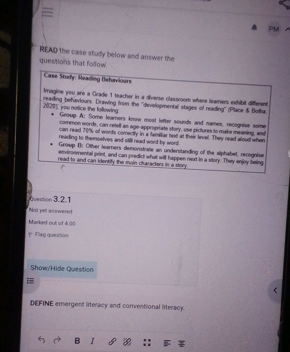 READ the case study below and answer the | StudyX