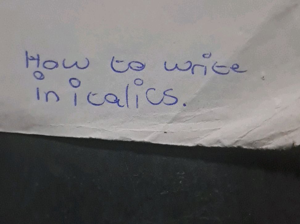 How to write in italics | StudyX