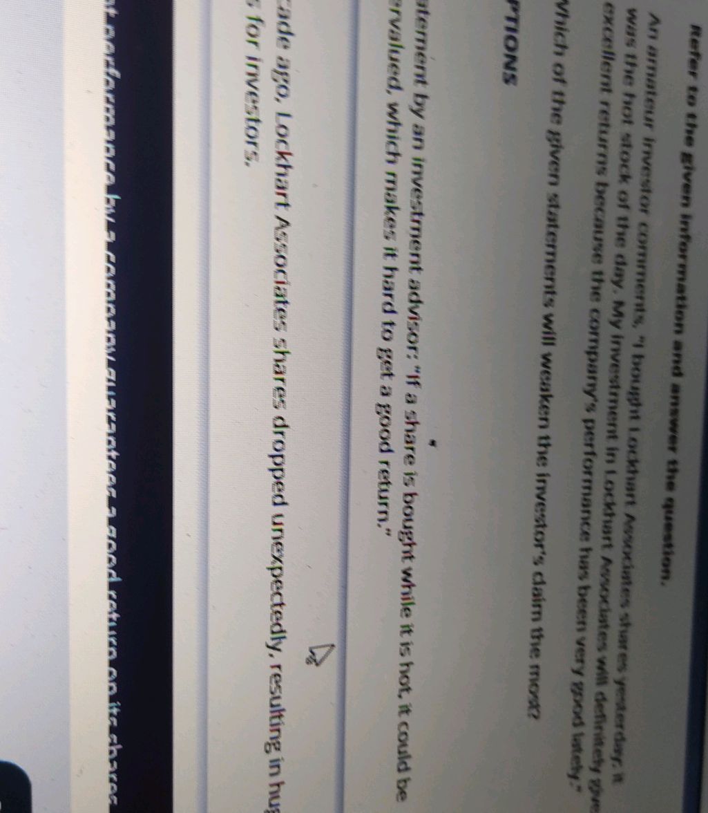 Refer to the given information and answer | StudyX