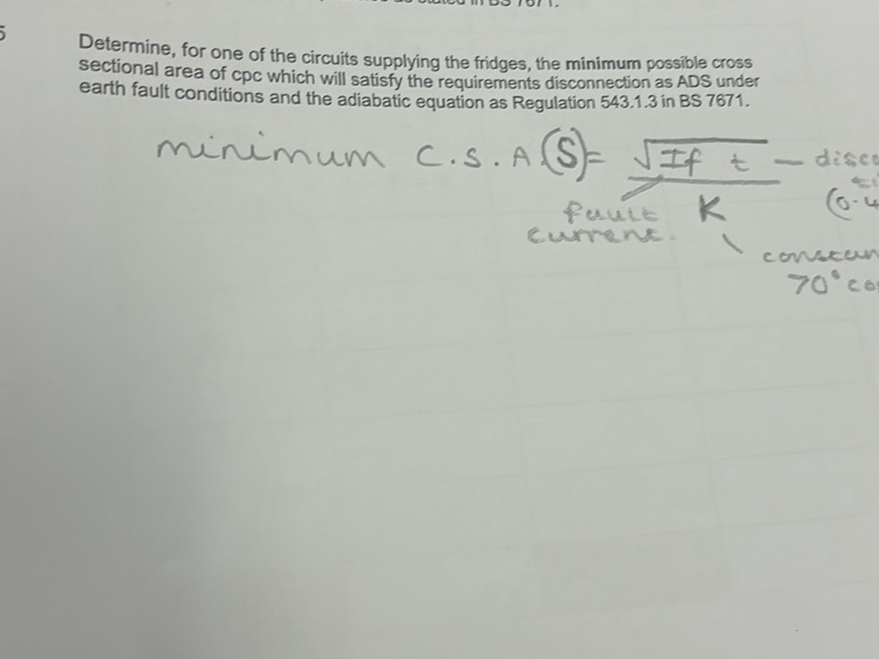 Determine, for one of the circuits supplying | StudyX