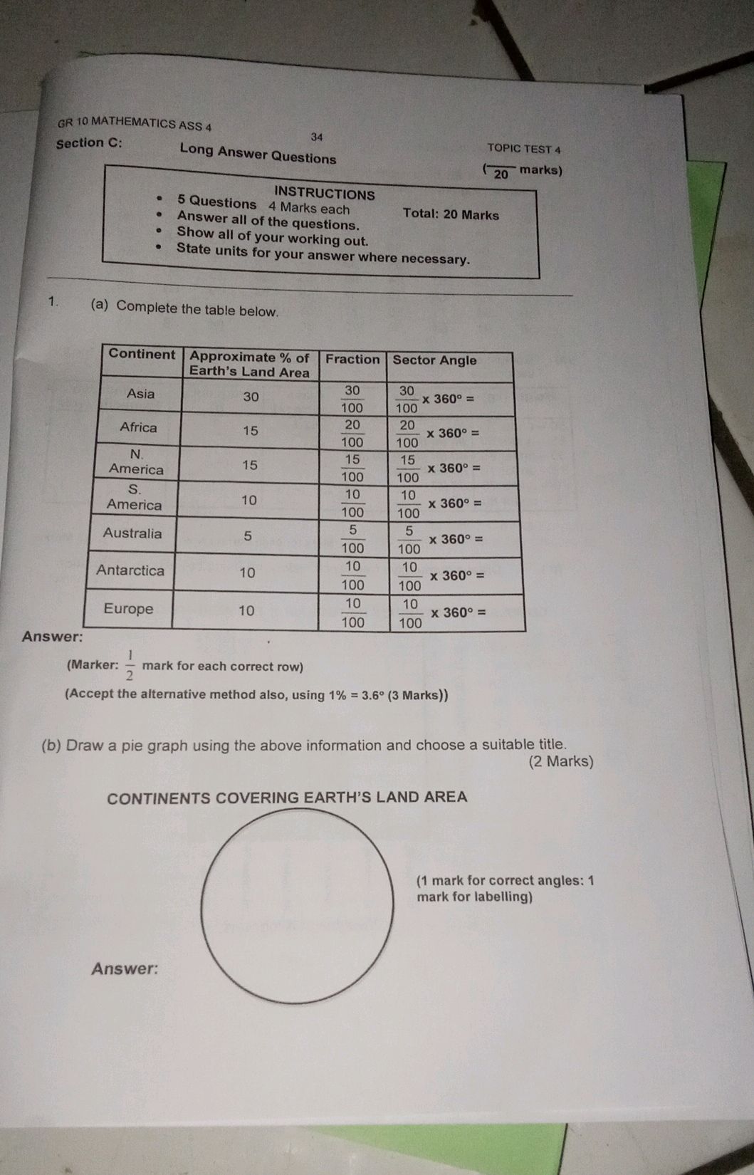 1. (a) Complete the table below. | | StudyX