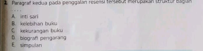 2. Paragraf kedua pada penggalan resensi | StudyX