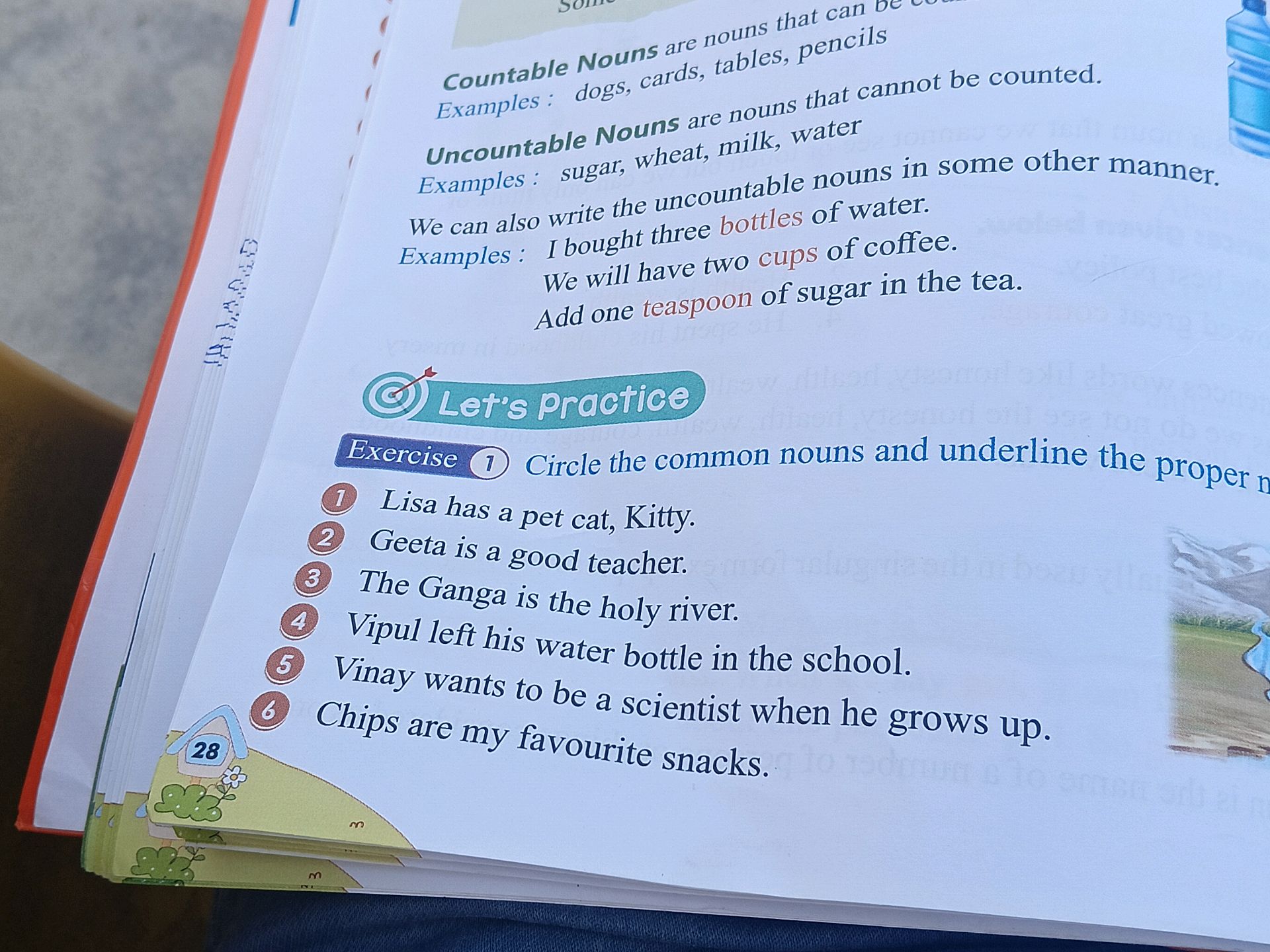Exercise 1 Circle the common nouns and | StudyX
