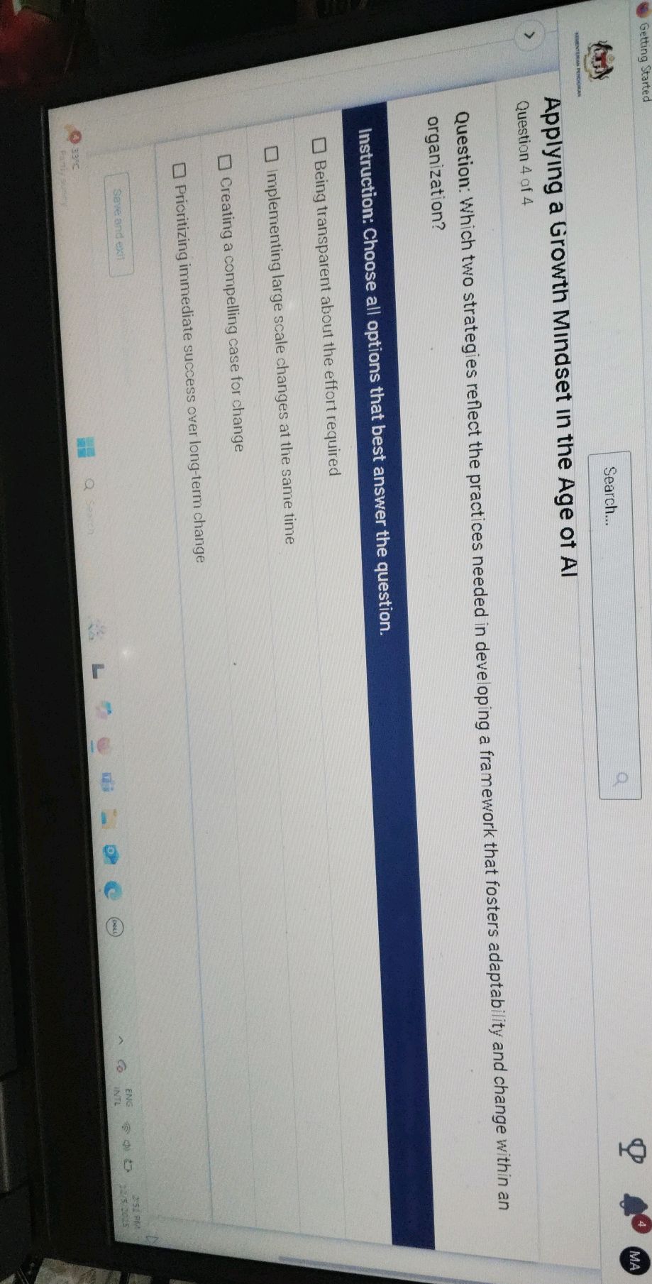 Question: Which two strategies reflect the | StudyX