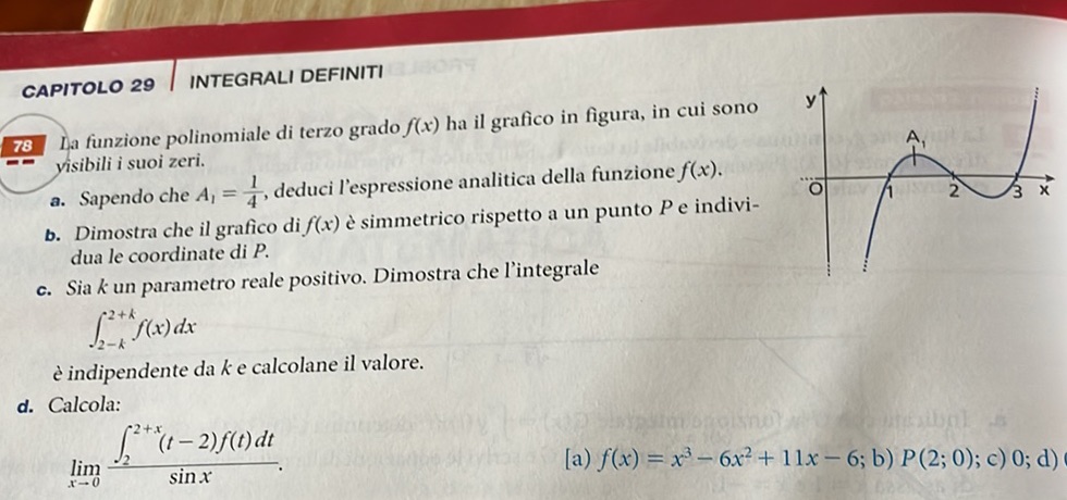 La funzione polinomiale di terzo grado | StudyX