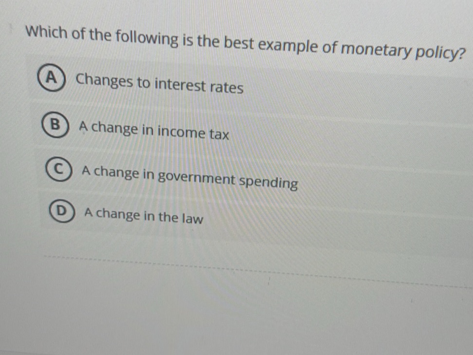 Which of the following is the best example | StudyX