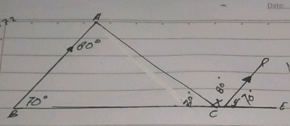 The image shows a triangle ABC with angle A | StudyX