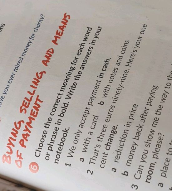 Choose the correct meaning for each word or | StudyX