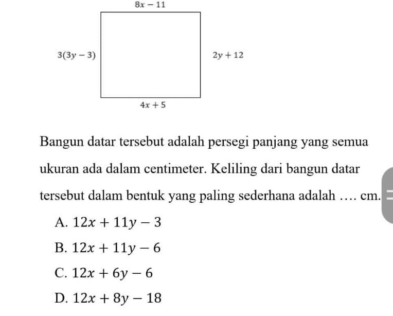 The figure is a rectangle with all | StudyX