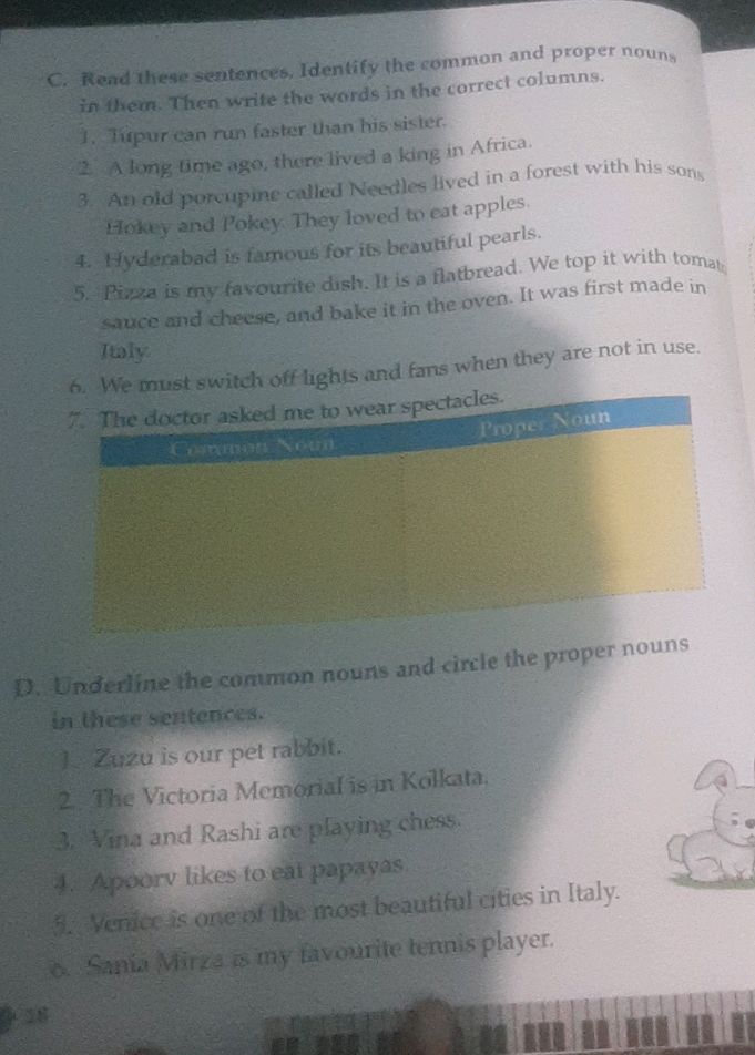 C. Read these sentences, Identify the common | StudyX