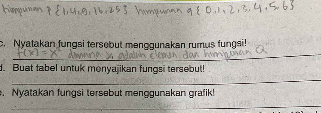 c. Nyatakan fungsi tersebut menggunakan | StudyX