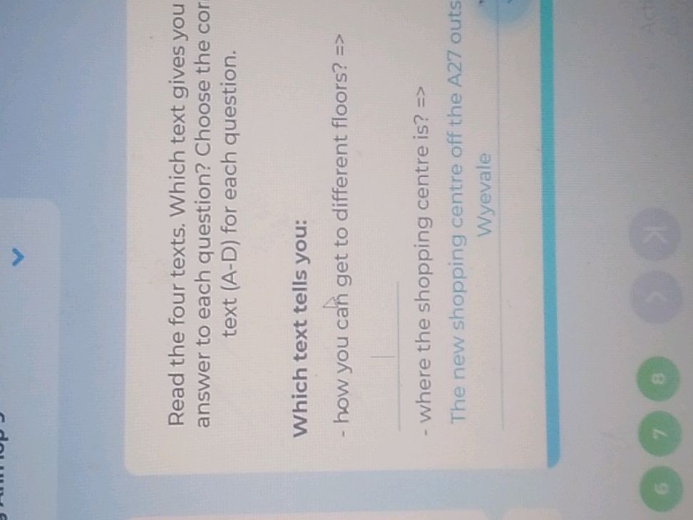 Read the four texts. Which text gives you | StudyX