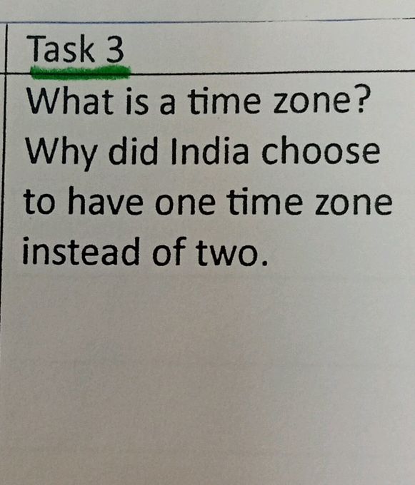 What is a time zone? Why did India choose | StudyX