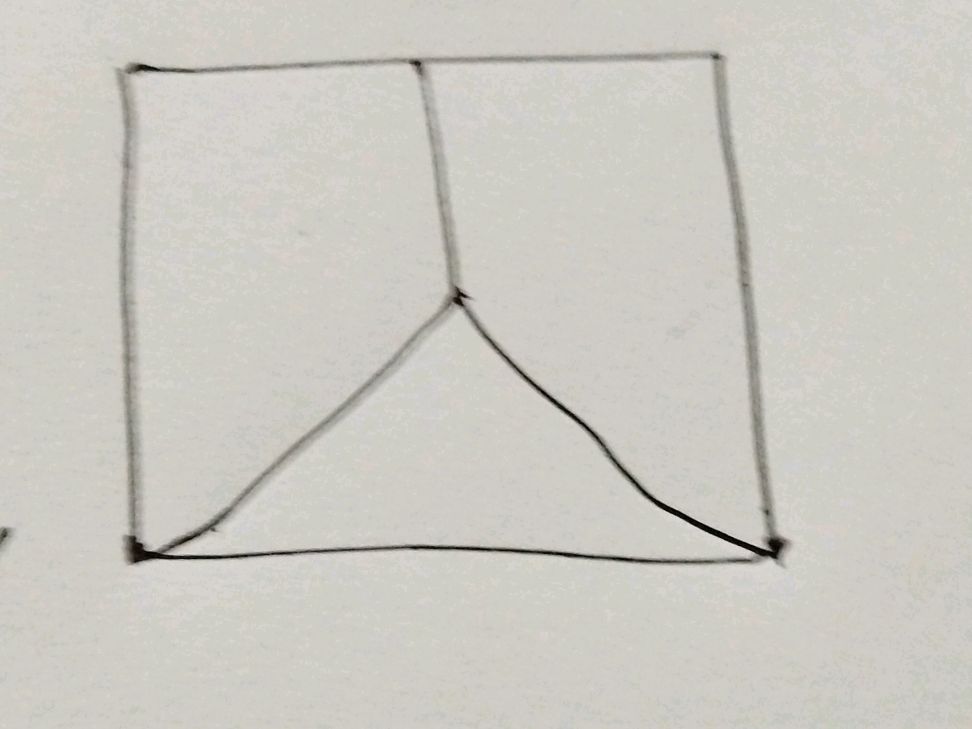 The image shows a square divided into three | StudyX