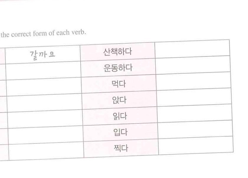 the correct form of each verb. | | | | | StudyX