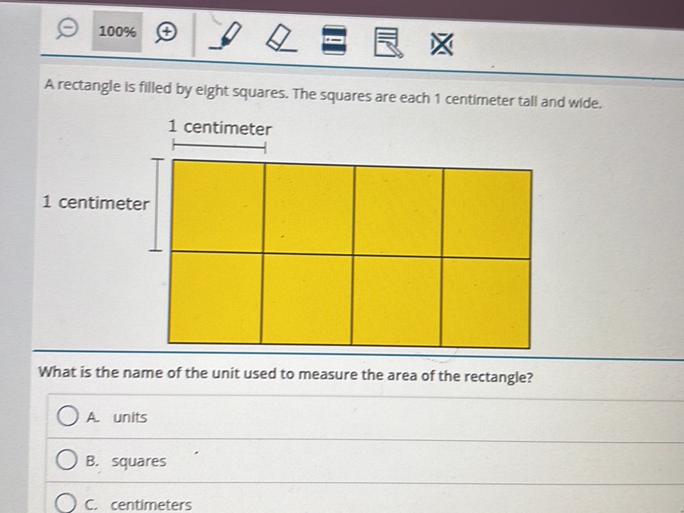 A rectangle is filled by eight squares. The | StudyX