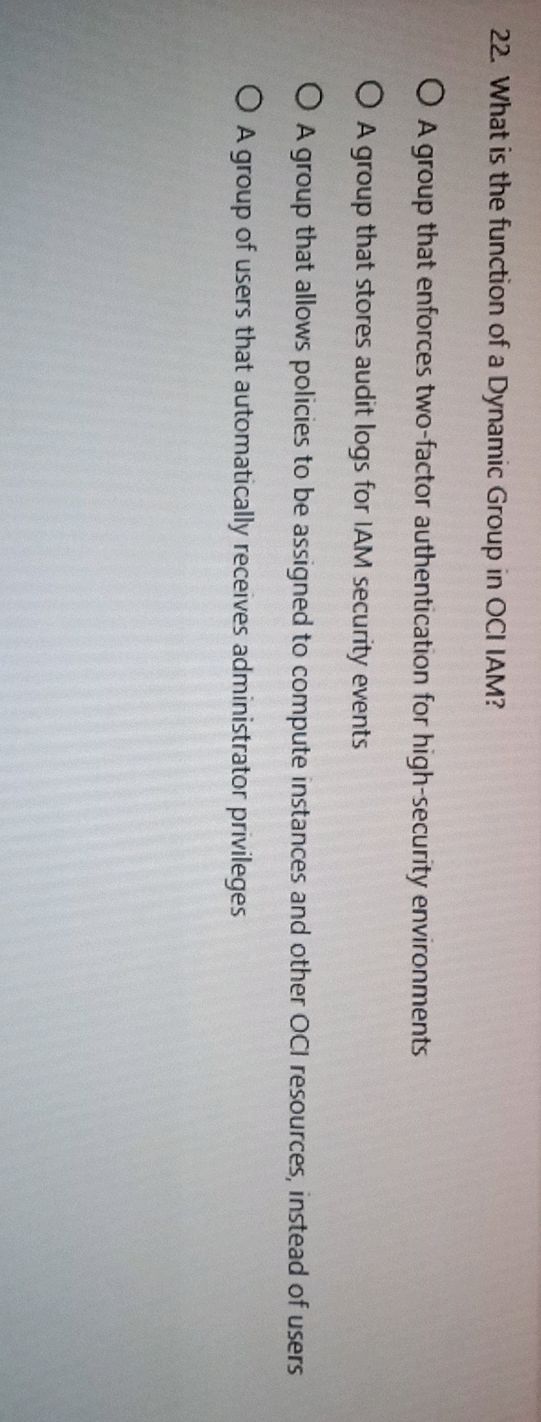 22. What is the function of a Dynamic Group | StudyX